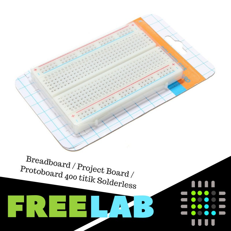 Jual Breadboard / Project Board / Protoboard 400 titik Solderless ...