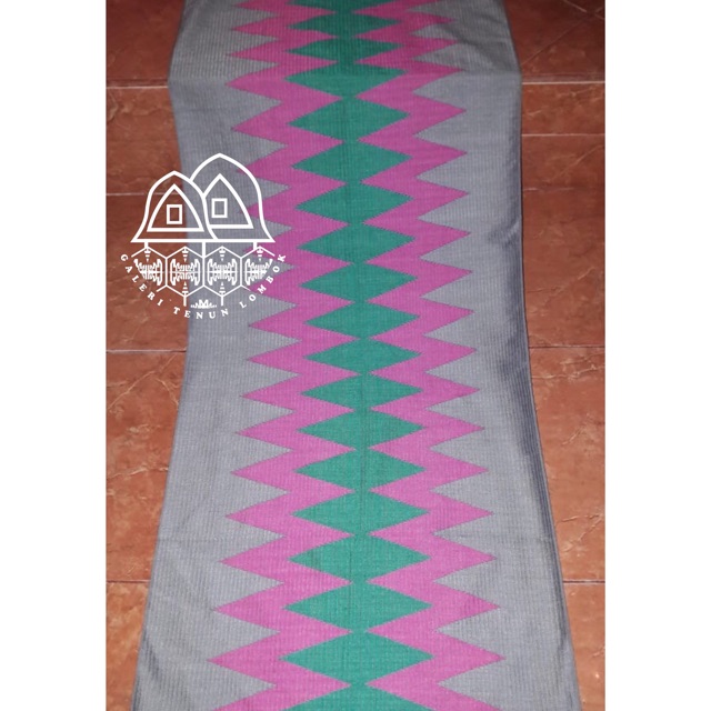 Jual Kain Tenun Tangan Motif Rangrang Wajik Dasar Abu Asli Lombok ...