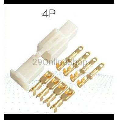 Jual soket 4 pin kecil socket skun connector conector konektor kabel ...