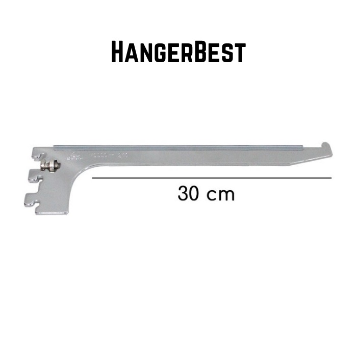 Jual Bracket Kaca Stainless (30cm) (Import) | Braket Daun Penyangga Rak ...