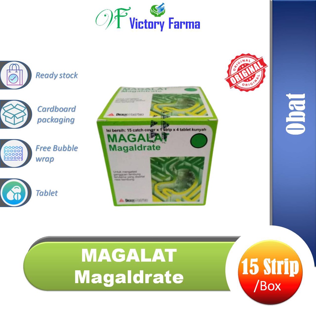 Jual Magalat Box @15 Strip/ Obat Lambung | Shopee Indonesia
