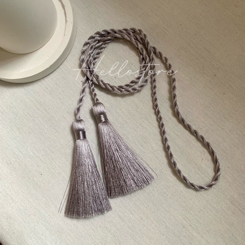 Jual Tali tassel/rumbai hampers (BUKAN BELT) | tassel hiasan hampers ...