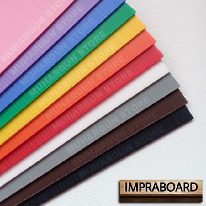 Jual 4 Lembar Impraboard / Infraboard 50 x 75 cm Hitam Putih Abu Coklat ...