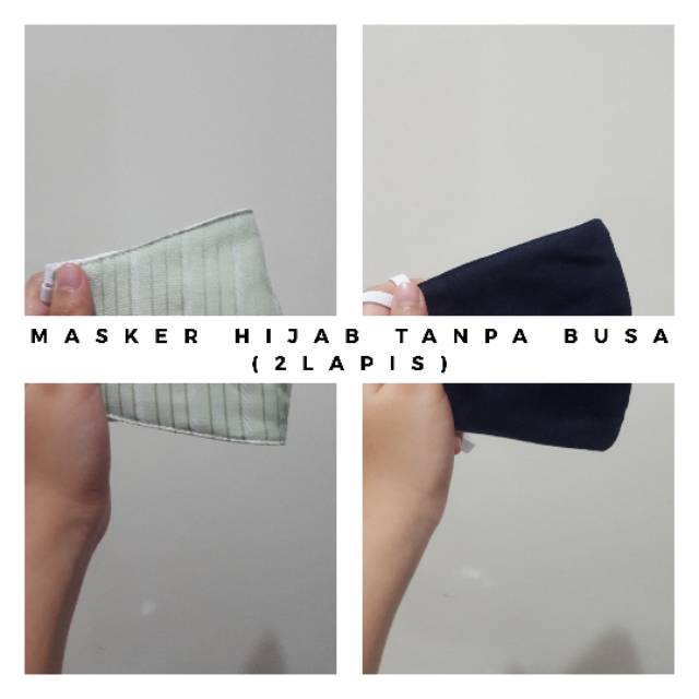 Jual MASKER HIJAB TANPA BUSA (2 LAPIS) | Shopee Indonesia
