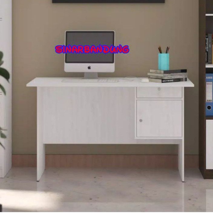 Jual MEJA KANTOR MEJA KERJA MEJA PUTIH MiNIMALIS | Shopee Indonesia
