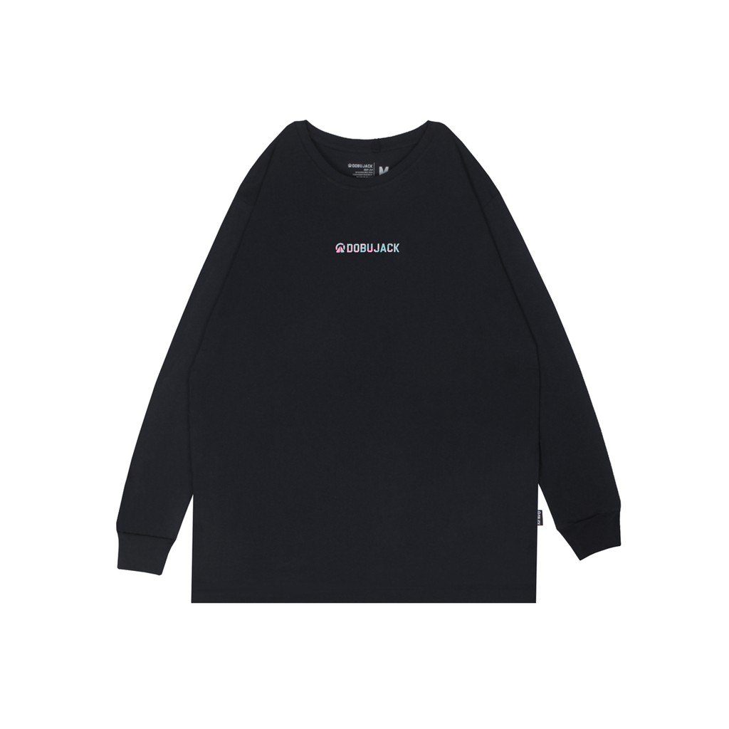 Jual Dobujack Tshirt Little Logo Abstract Black Longsleeve | Shopee ...