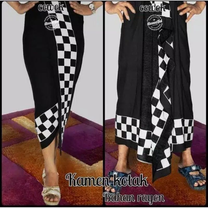 Jual Kamen Rayon Poleng ||Kamen Lembaran | Shopee Indonesia