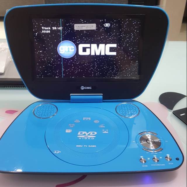 Jual GMC DVD Portable blue second mulus | Shopee Indonesia