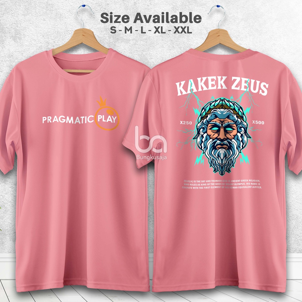 Jual Kaos Zeus Gates Of Olympus Pragmatic Play Tshirt Game Slot Kakek ...