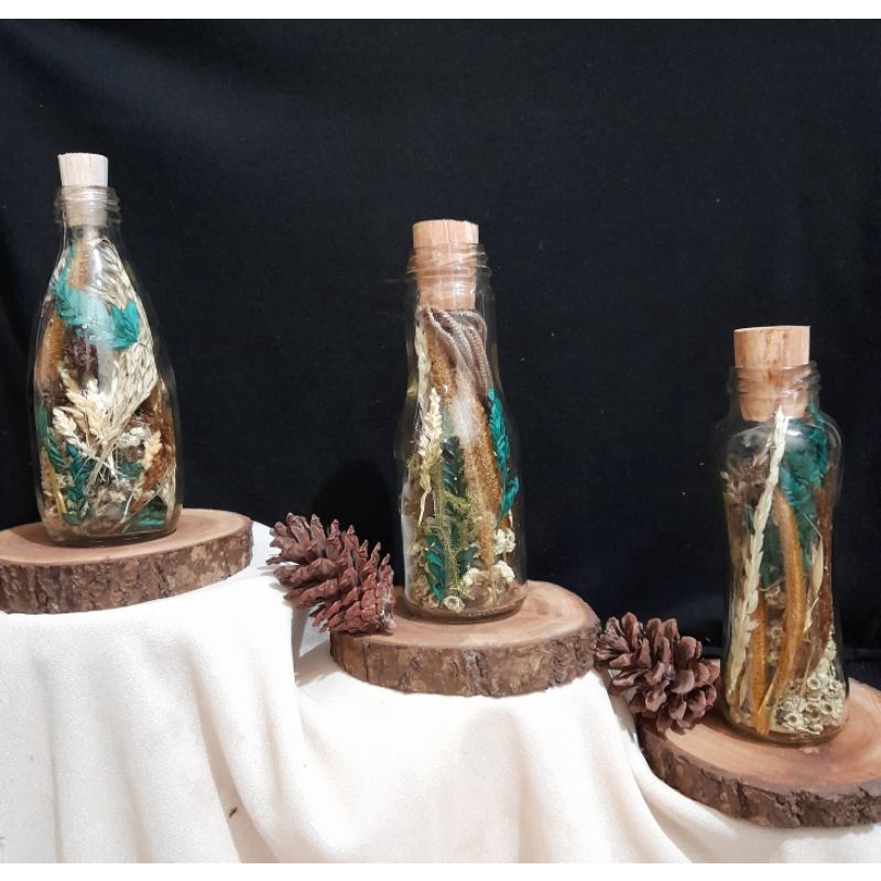 Jual dried flowers | bunga Kering Dalam Botol Kaca | dekorasi rustic ...