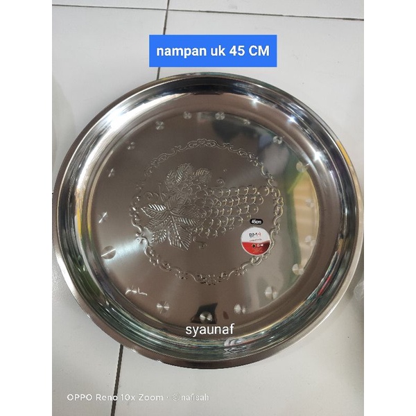 Jual nampan stainless ukuran 45-50 cm besar | Shopee Indonesia