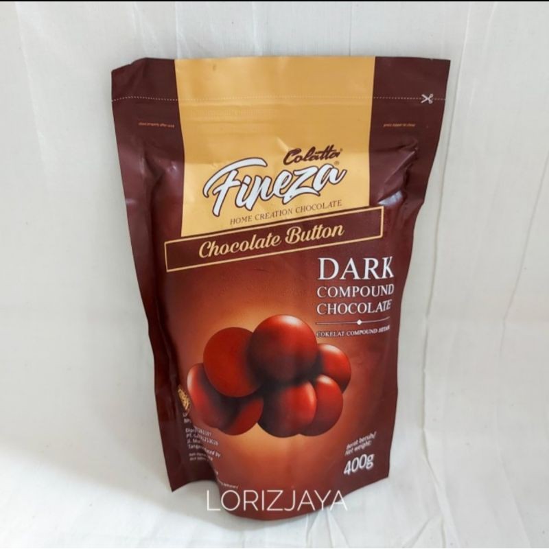 Jual Colatta Fineza Chocolate Button - Dark Compound Chocolate 400gr ...