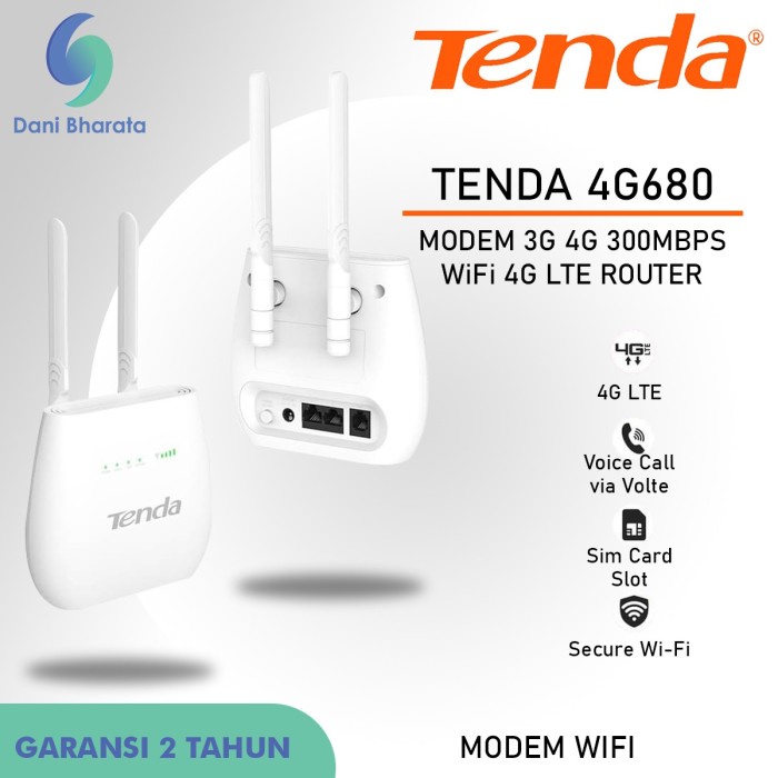Jual TENDA WIRELESS 4G680 N300 LTE AND VOLTE ROUTER | Shopee Indonesia