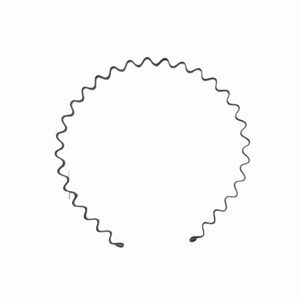 Jual RICH Bando Besi Model Spiral Zigzag Bandana Korea Premium | Shopee ...