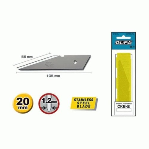 Jual OLFA CKB-2 Refill Pisau Cutter CKB2 (2pcs/pack) Craft Knife Spare Blade For CK-2 JunDW ...