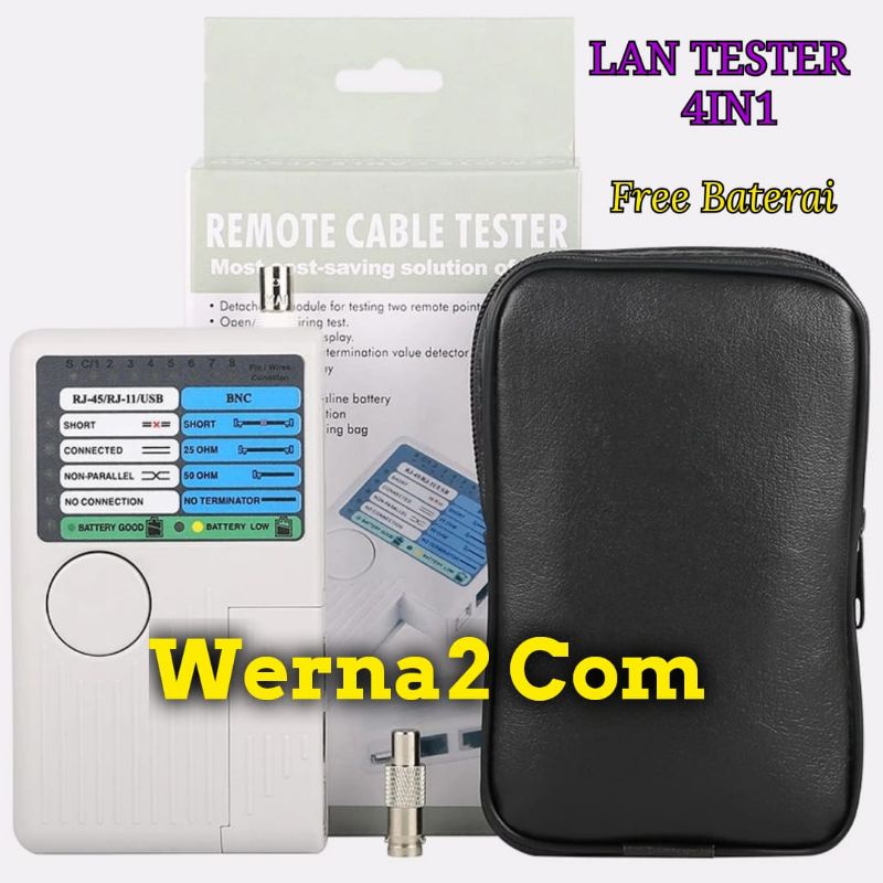 Jual Lan Tester/Kabel Tester 4in1 RJ45 / RJ11 / USB / BNC Adapter ...