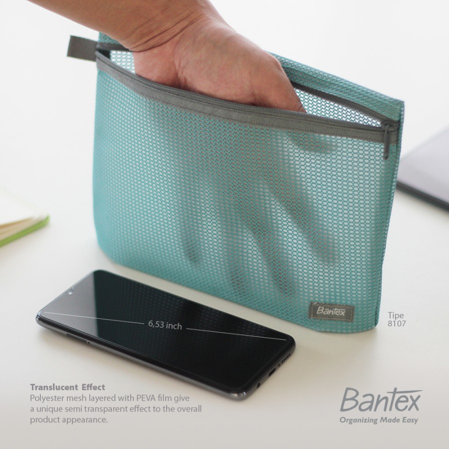 Jual Bantex Zipper Storage Pouch Handbag Pencil Case #8108 | Shopee ...