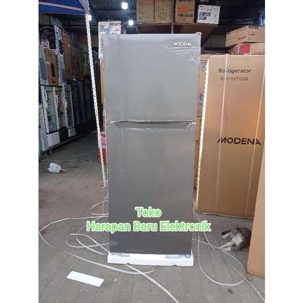 Jual Kulkas MODENA 2 Pintu RF3150TGSR 315L | Shopee Indonesia