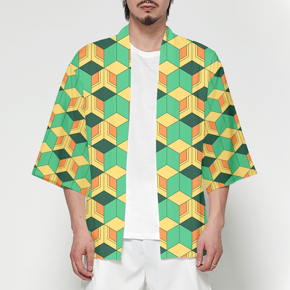 Jual Demon Slayer Anime Cartoon Fashion Men Women Loose Summer Beach ...