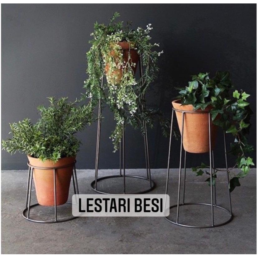 Jual STANDING POT BESI MINIMALIS MODERN DUDUKAN POT BESI MODERN KUAT ...