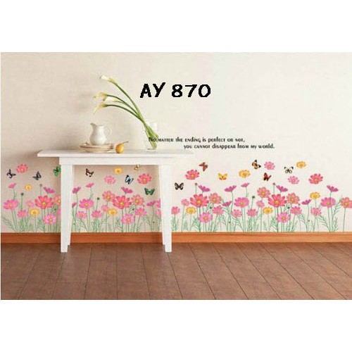 Jual Best Seller Wall Stiker Uk.60x90 Wall Sticker Dinding Bunga AY870 ...