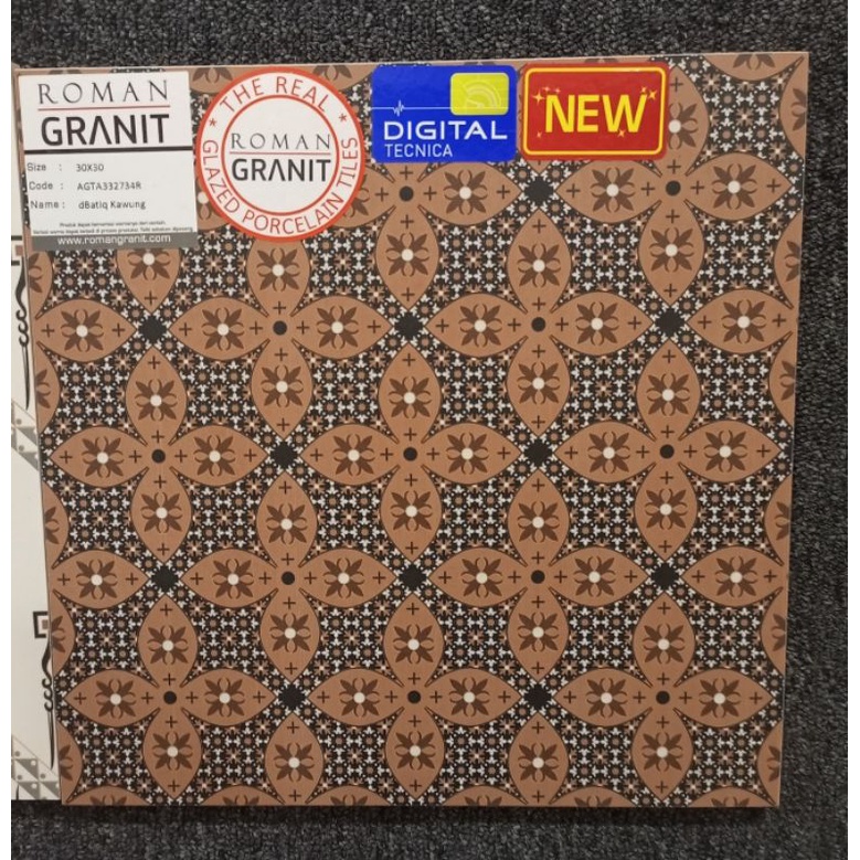 Jual Keramik Motif Batik/Granit Roman Motif Batik Vintage/Keramik ...
