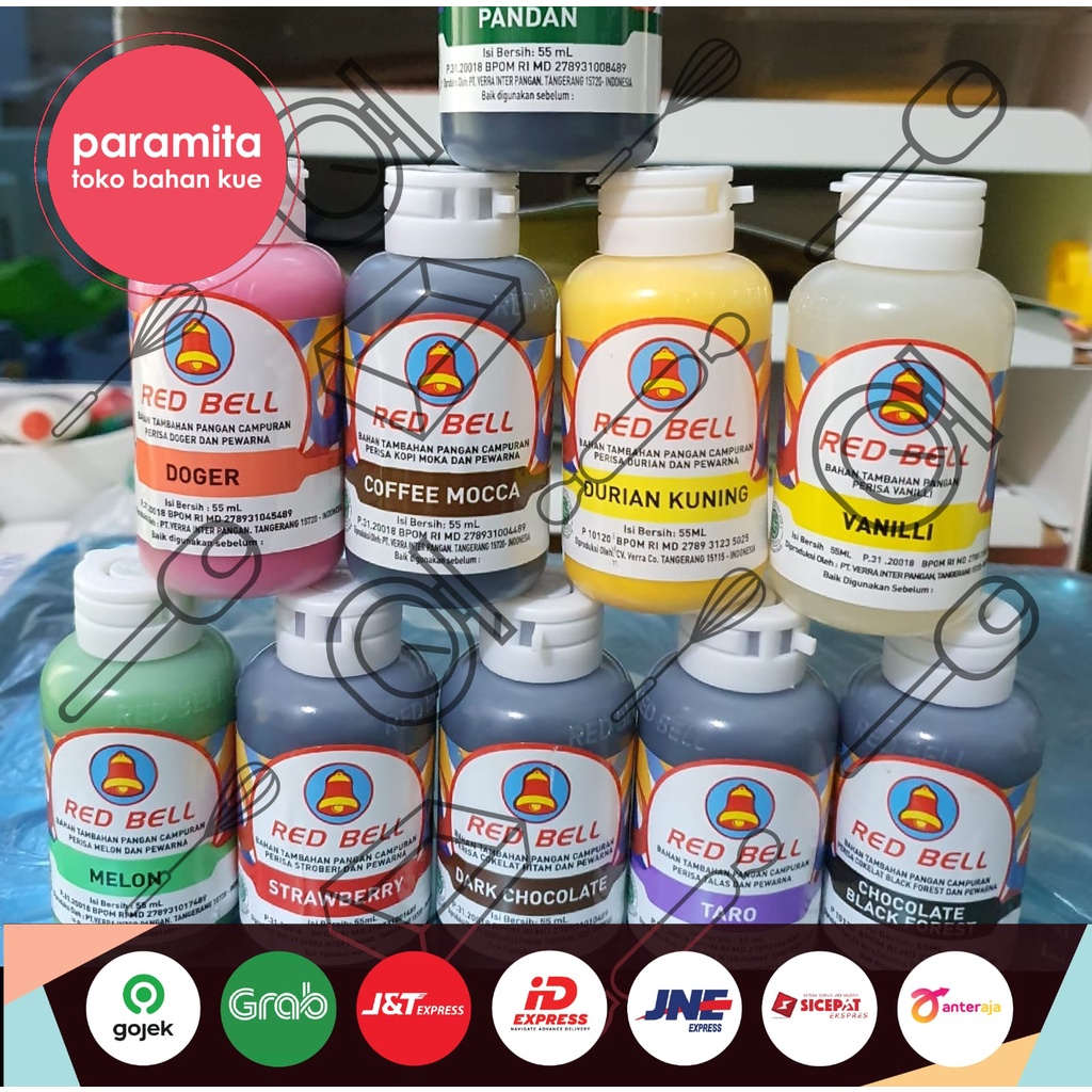 Jual Red Bell Perisa dan Pewarna Makanan 55 ml Rasa Pandan / Doger ...