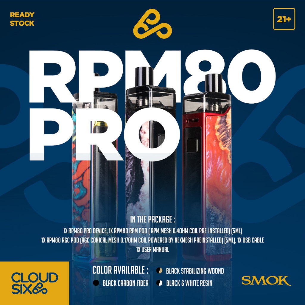 Jual SMOK RPM 80 PRO KIT POD MOD SYSTEM | Shopee Indonesia