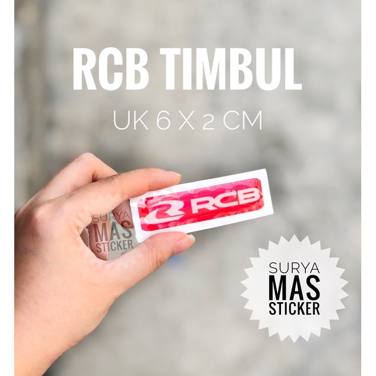 Jual stiker rcb timbul sticker logo racing | Shopee Indonesia
