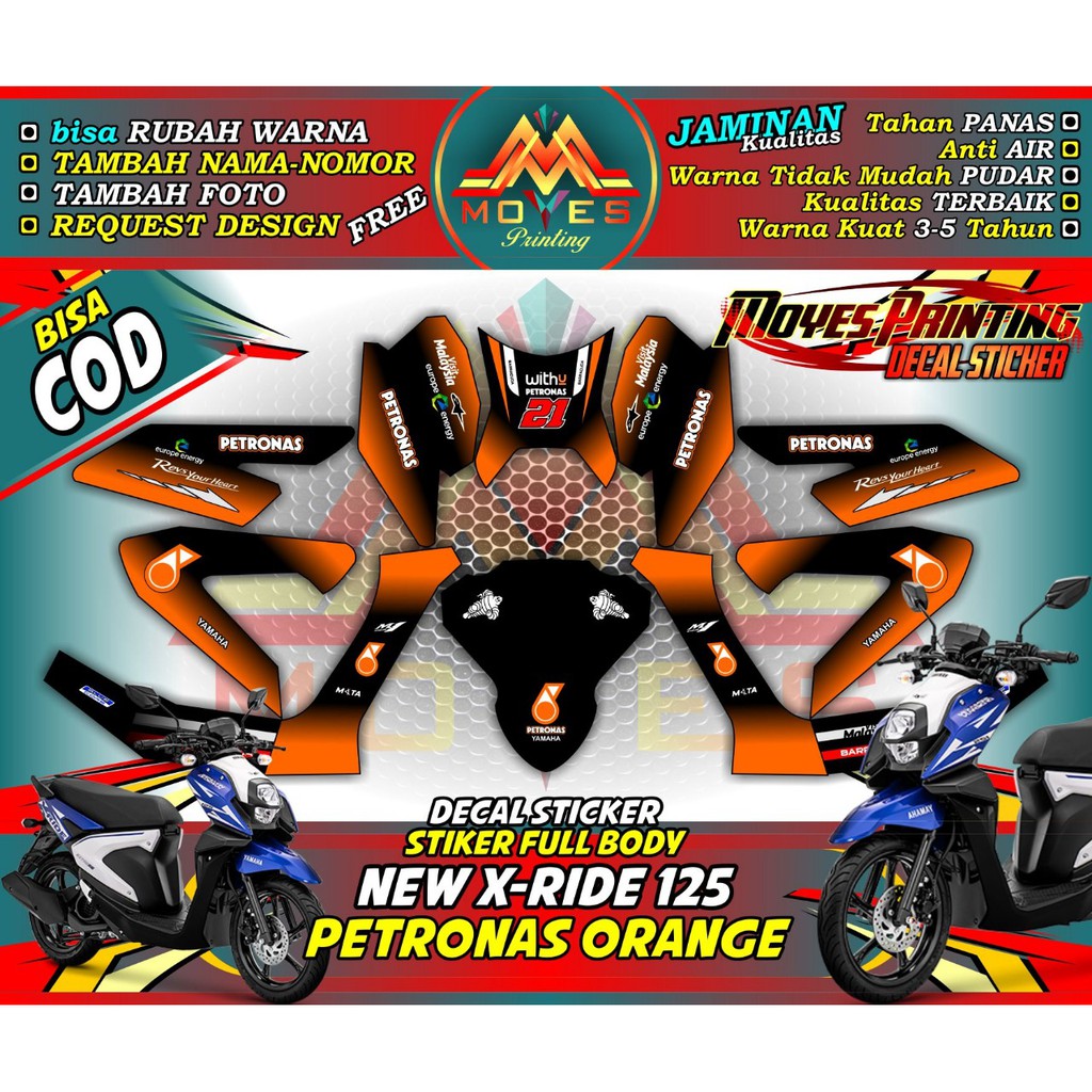 Jual Stiker Decal Motor New X Ride 125 Stiker Fullbody X Ride 125 ...