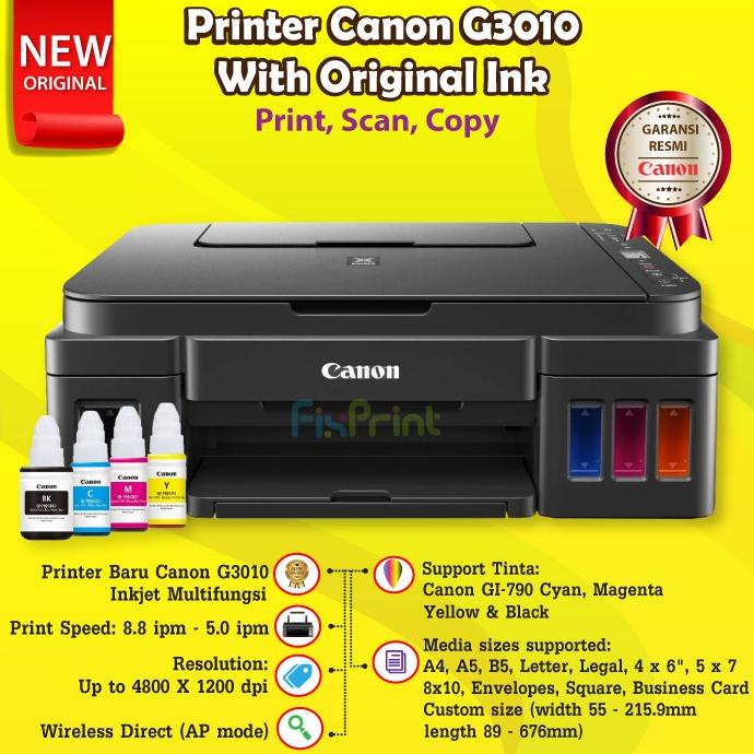 Jual Printer Canon G3010 G 3010 Print Scan Copy WiFi Ink Tank Tinta ...