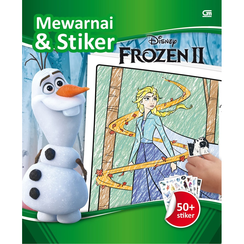 Jual frozen ii: mewarnai & stiker (color & sticker pad) | Shopee Indonesia