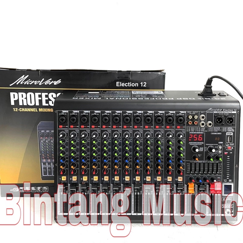 Jual Mixer Microverb Election 12 Original microverb election 12 channel ELECTION12 | Shopee ...