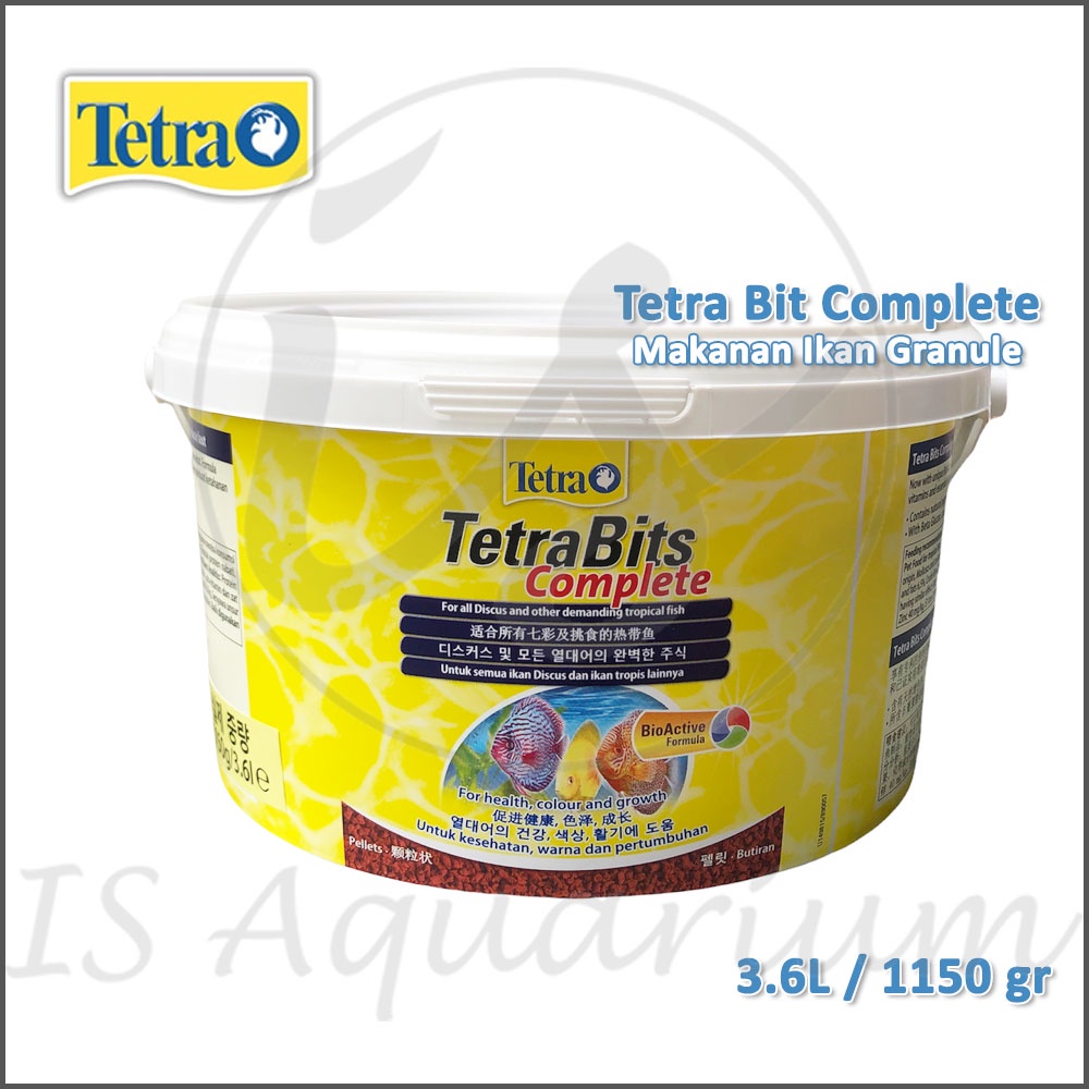 Jual Tetra Bits Complete Bucket 3.6 Makanan Ikan Granule Tetra Bit ...