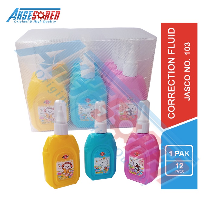 Jual TIPE EX KERTAS JASCO NO. 103 [1 PACK/12 PCS] / CORRECTION TAPE ...
