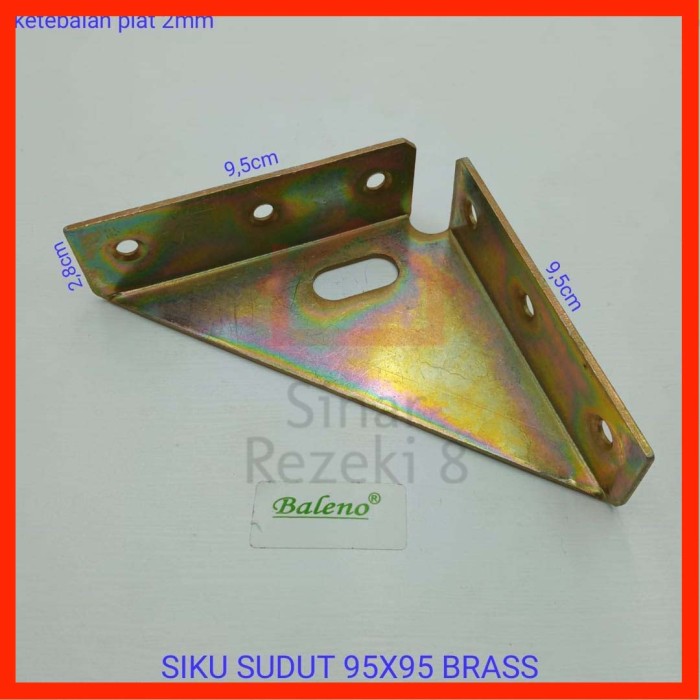 Jual Bracket Siku Sudut 95 x 95 Segitiga / Ujung Ambalan Lemari Corner ...