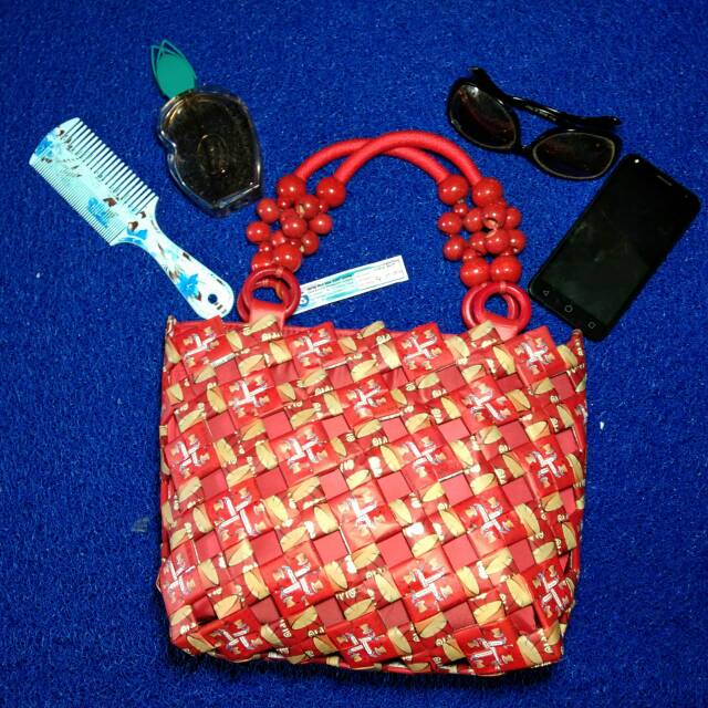 Jual Hand Bag Elegan Daur Ulang - Tas Unik Daur Ulang | Shopee Indonesia