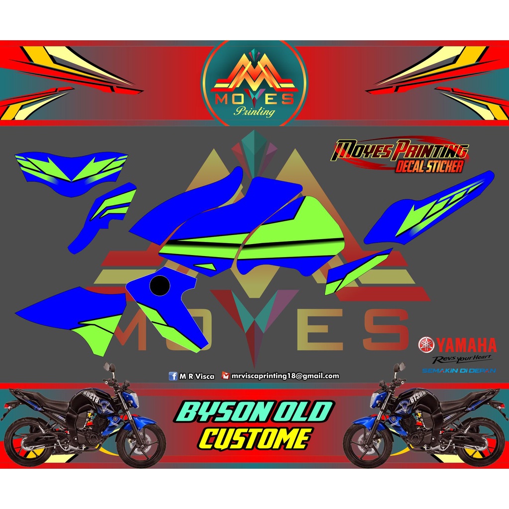 Jual decal yamaha byson fullbody/Sticker Decal Motor Yamaha Byson Lama ...