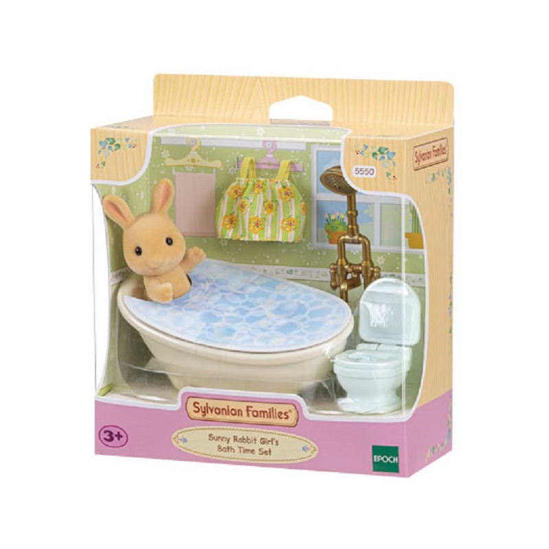 Jual Mainan Koleksi Sylvanian Families Sunny Rabbit Girl's Bath Time ...