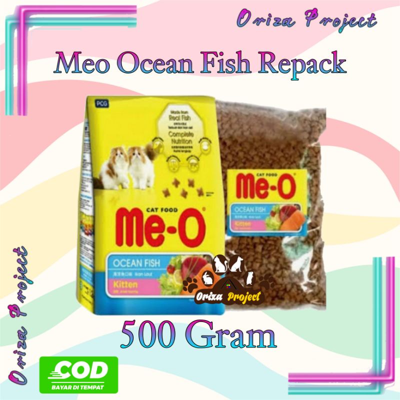 Jual Meo Ocean Fish 500 gram Me-O Cat Food 500gr Makanan Kucing 500 gr ...