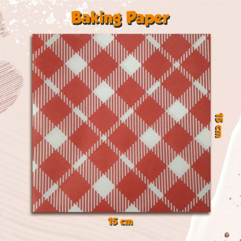 Jual Kertas roti motif gingham style food grade alas roti simple ...