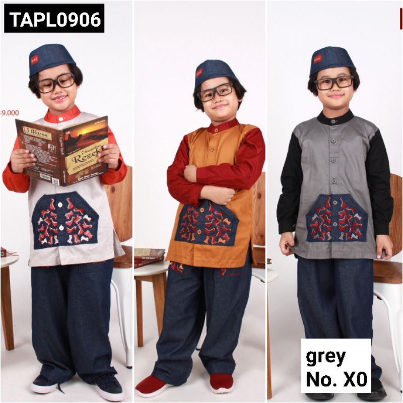 Jual [BARU] Baju Muslim Anak Laki-laki Dannis Collection grey No -0 ...