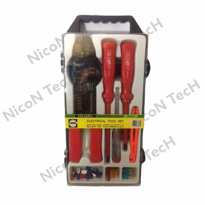 Jual Tang Crimping / Tang Skun Kabel Set 102 Pcs SELLERY 88-989 ...