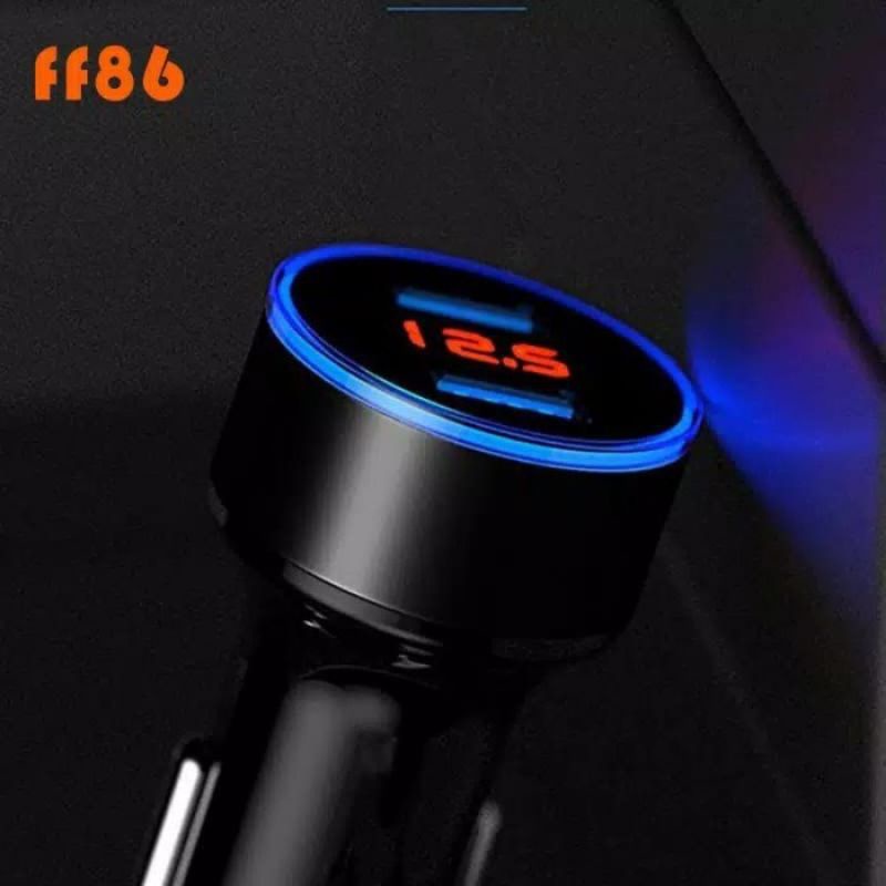 Jual Charger Motor Dan Mobil 2 Port LED Display | Shopee Indonesia