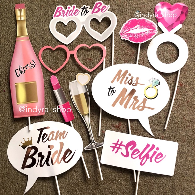 Jual Aksesoris Acc Photobooth Photo Booth Bridal Shower Bride To Be ...