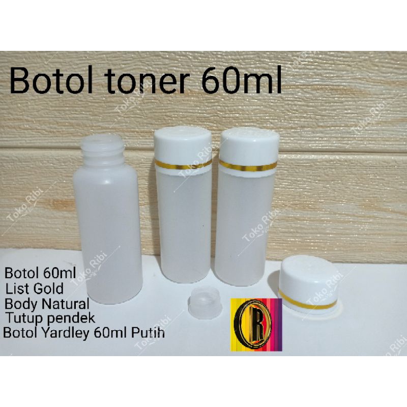 Jual Botol Yardley 60ml / Botol Toner 60ml putih gading | Shopee Indonesia