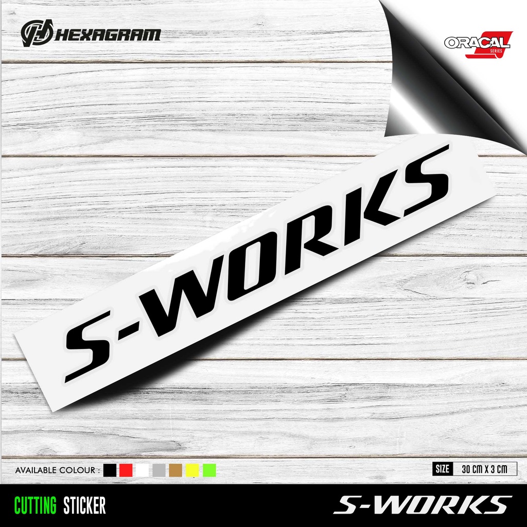 Jual Cutting Sticker Frame Sepeda S-WORKS Logo Besar | Stiker Cutting ...