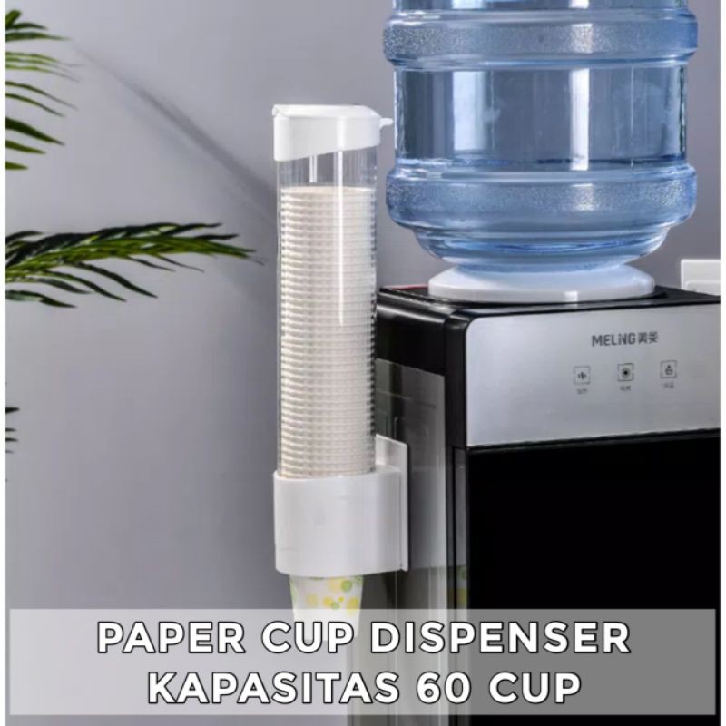 Jual Dispenser Gelas Paper Cup Dispenser Plastic Holder Anti Dust ...