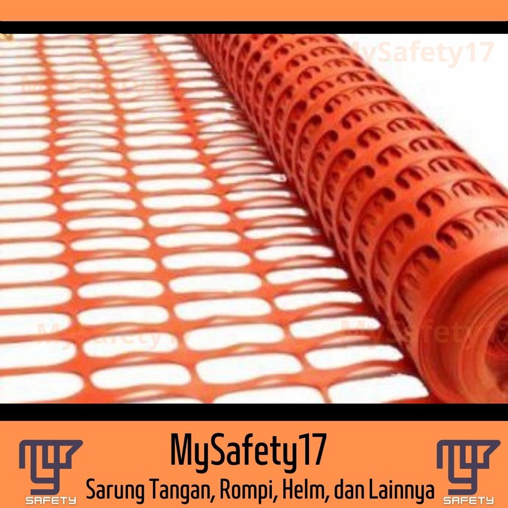 Jual Barricade Mesh Safety Net Plastic Orange - Jaring Pengaman Serba ...