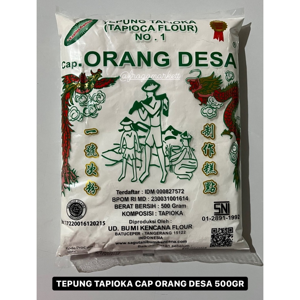 Jual Tepung Tapioka (Tapioca Flour) Cap Orang Desa 500gr | Shopee Indonesia